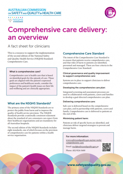 Comprehensive Care Delivery - An overview for clinicians | Australian ...