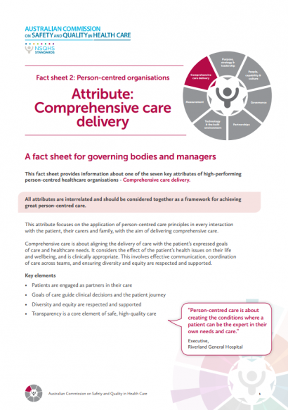 Attributes of person-centred healthcare organisations | Australian ... Attributes of person-centred healthcare organisations | Australian ...