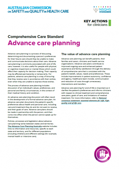 Essential element 4: Develop a comprehensive care plan | Australian ... Essential element 4: Develop a comprehensive care plan | Australian ...